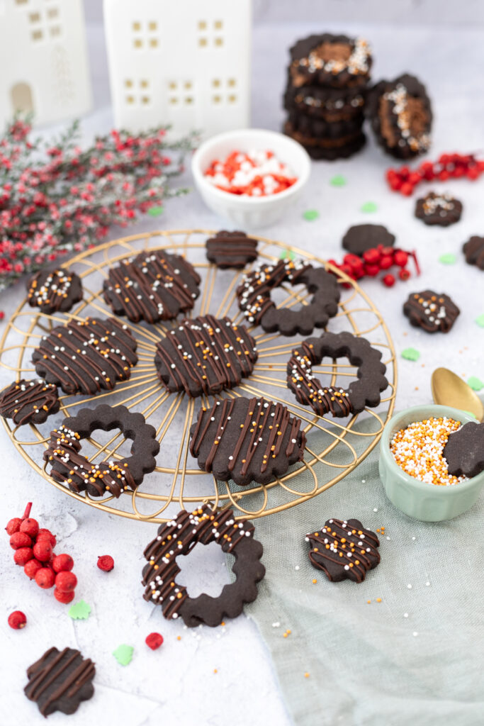 Schoko-Minz-Plätzchen - Mein Naschglück